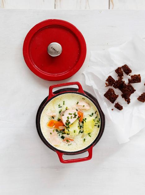 Kermainen lohikeitto – katso resepti! | Kotivinkki