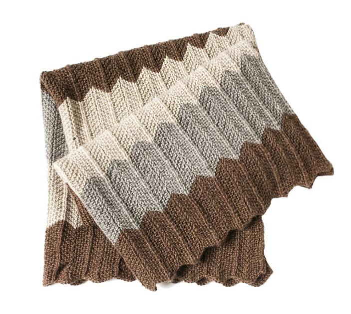 Vauvanpeitto siksak-neuleella | Kotivinkki