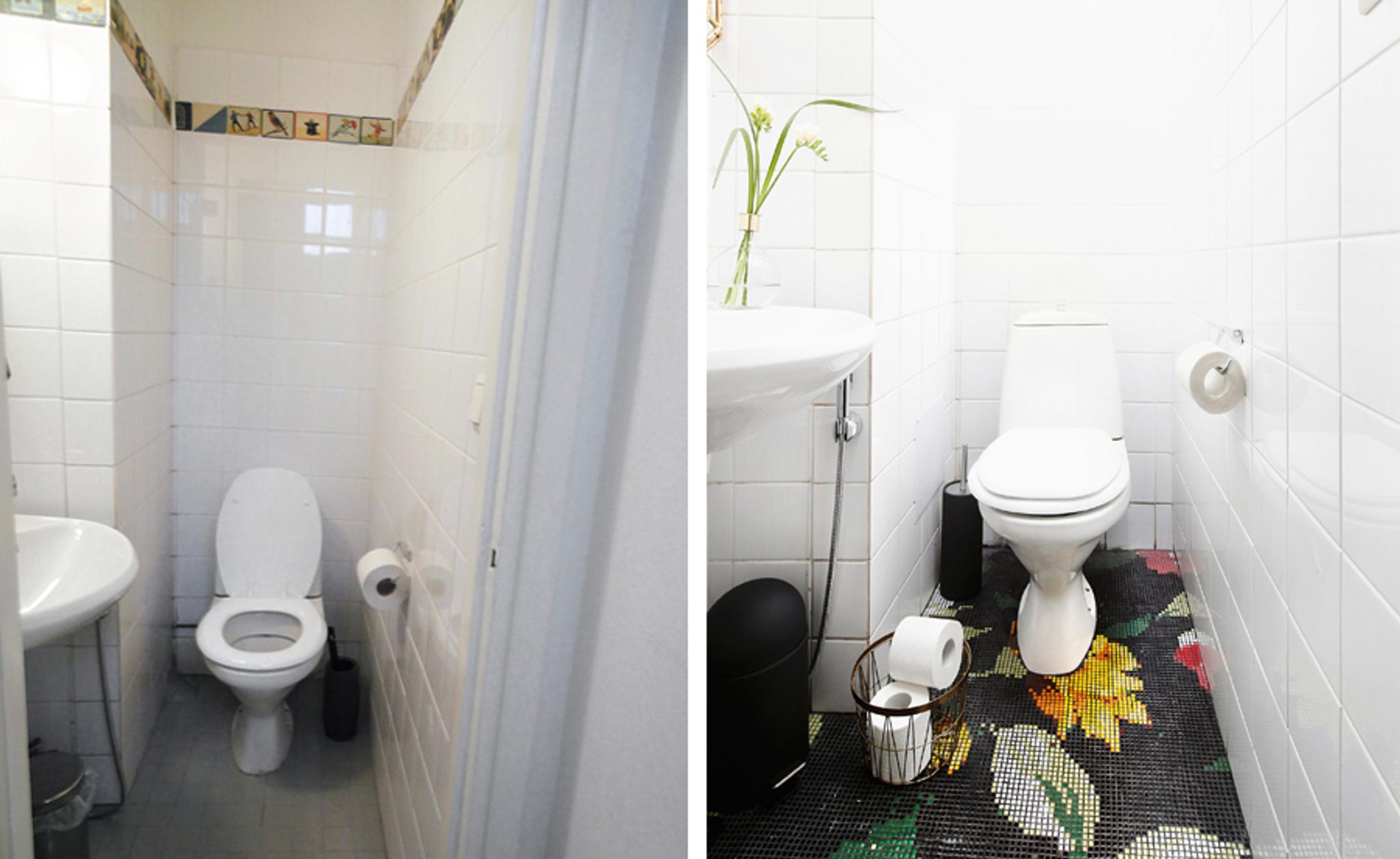 Ankea pikkuvessa remontoitiin kauniiksi 300 eurolla | Meillä kotona