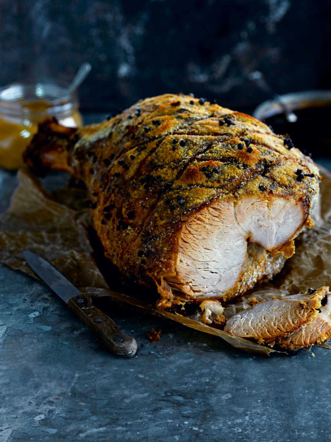 Sinappihunnutettu joulukinkku – katso ohje! | Maku