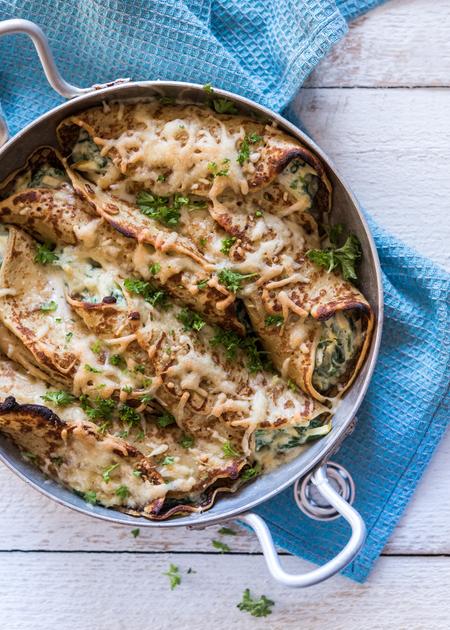 Pinaattitäytteiset letut | Maku