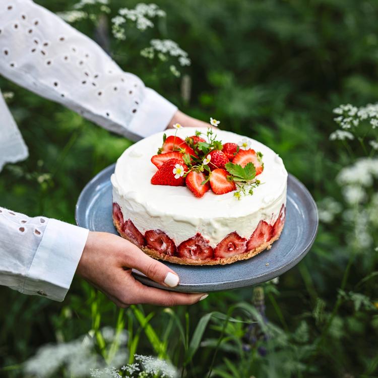 Mansikkajäädykekakku – katso resepti! | Kotona