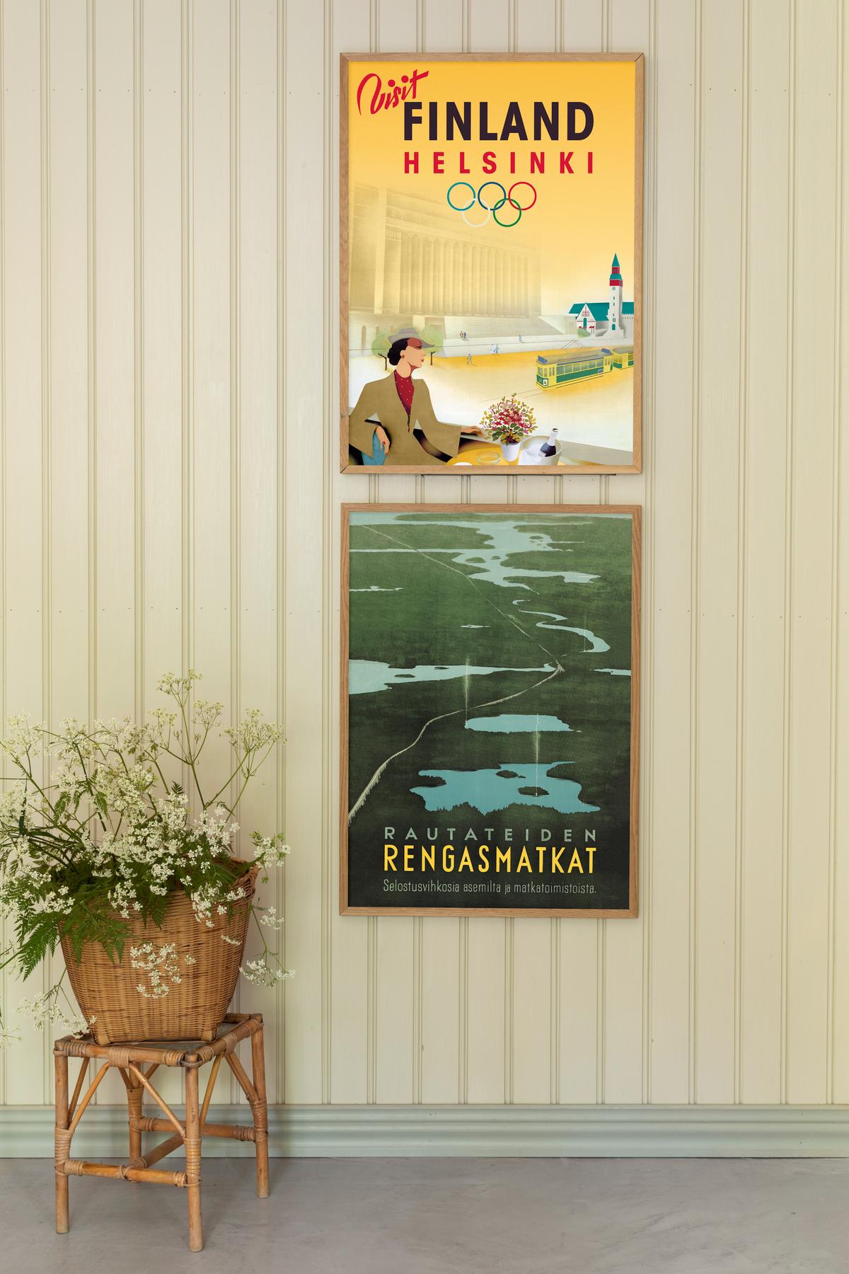 Come to Finlandin julisteet henkivät nostalgiaa | Kotona-kaupat