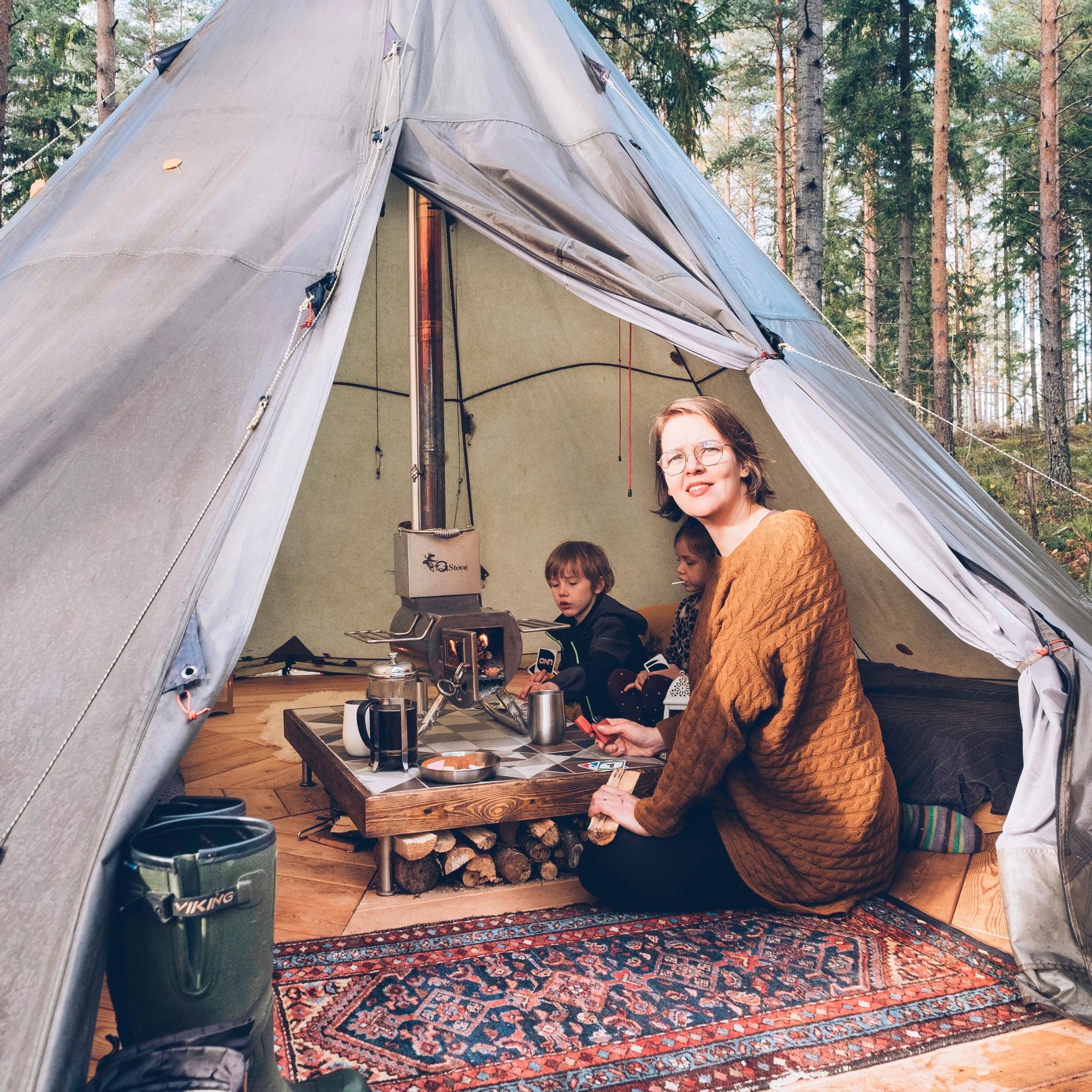 Lapsiperheen telttamökki | Meillä kotona