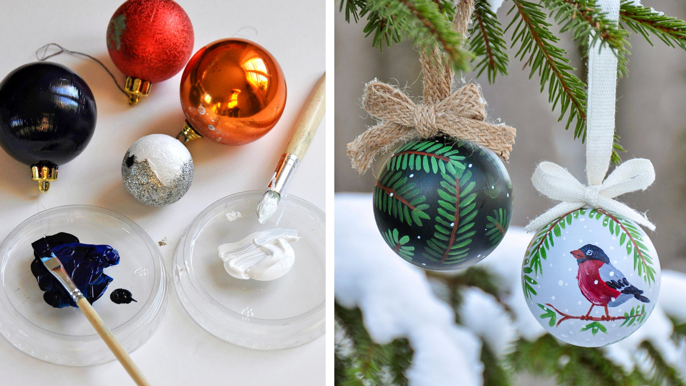Joulupallojen maalaus – katso ohje! | Ihana