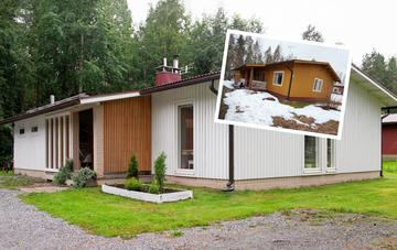 Saunan palomuurin pinnoitus antiikkilaastilla | Meillä kotona