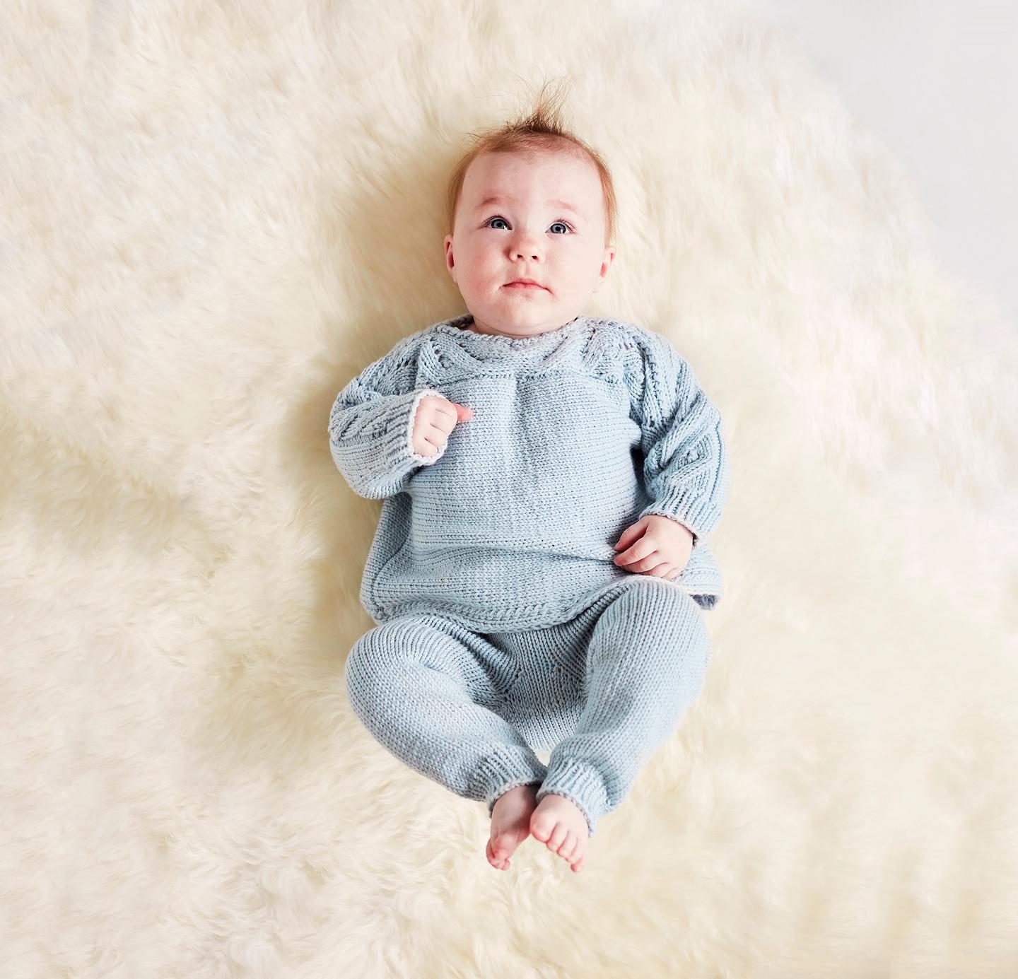 Vauvan neulesetti – katso ohje! | Meillä kotona