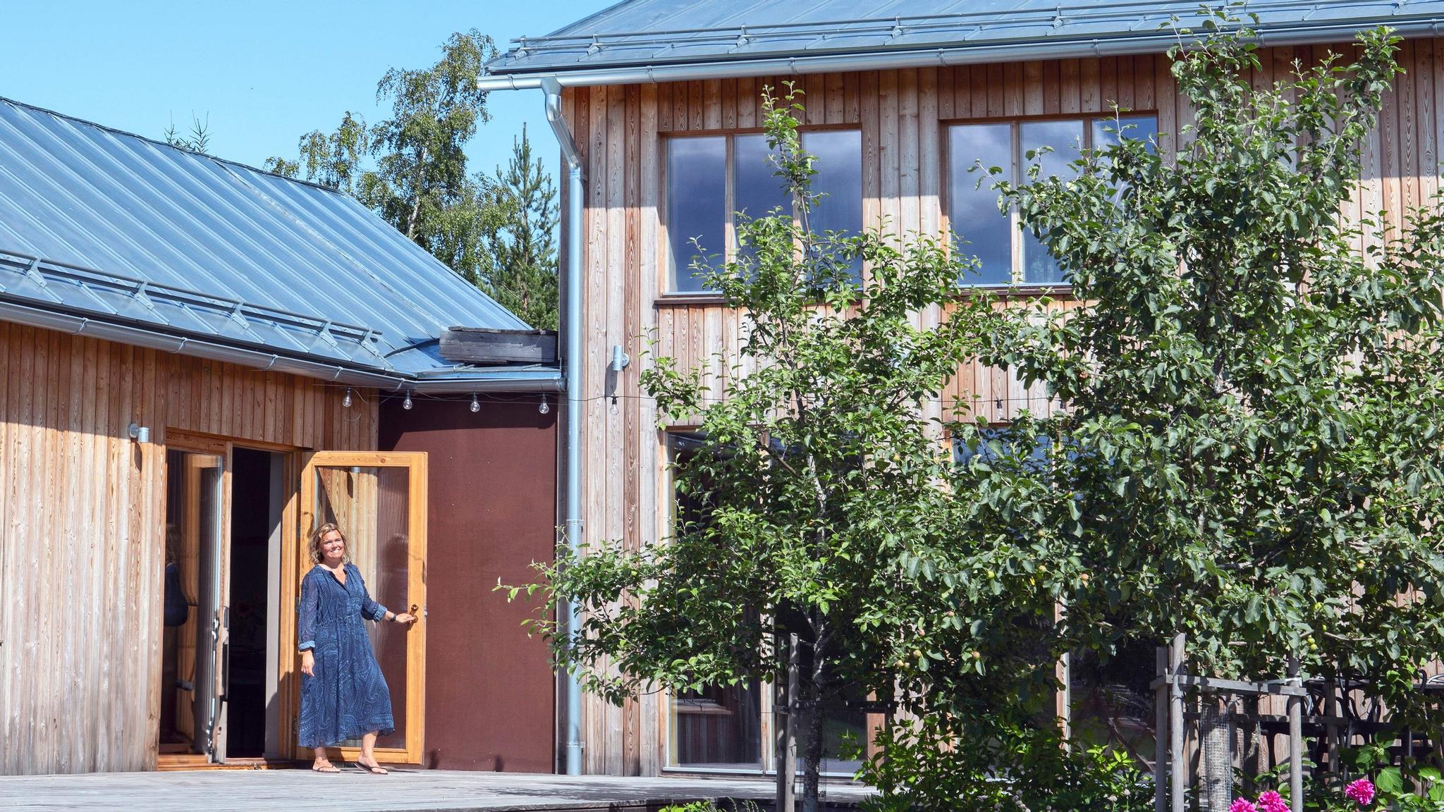 Saunan palomuurin pinnoitus antiikkilaastilla | Meillä kotona