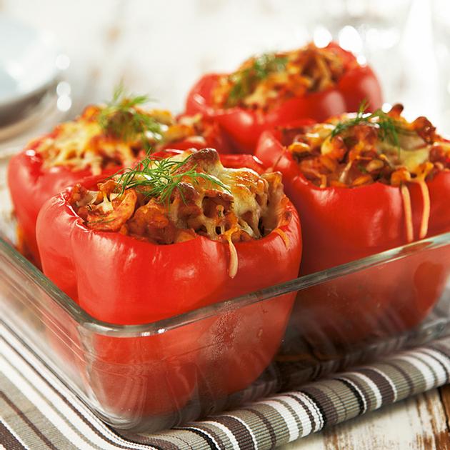 Katkaraputäytteiset paprikat | Maku