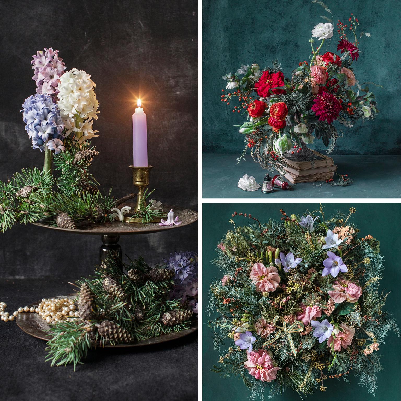 Kreetta Järvenpään joulukukka-asetelmat | Meillä kotona