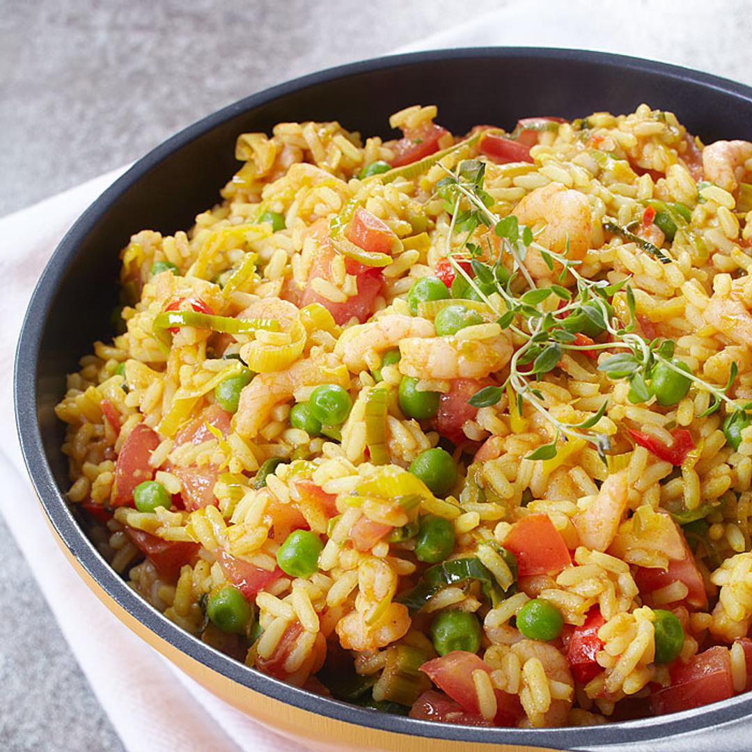 Paistettu riisi paellan tapaan | Maku