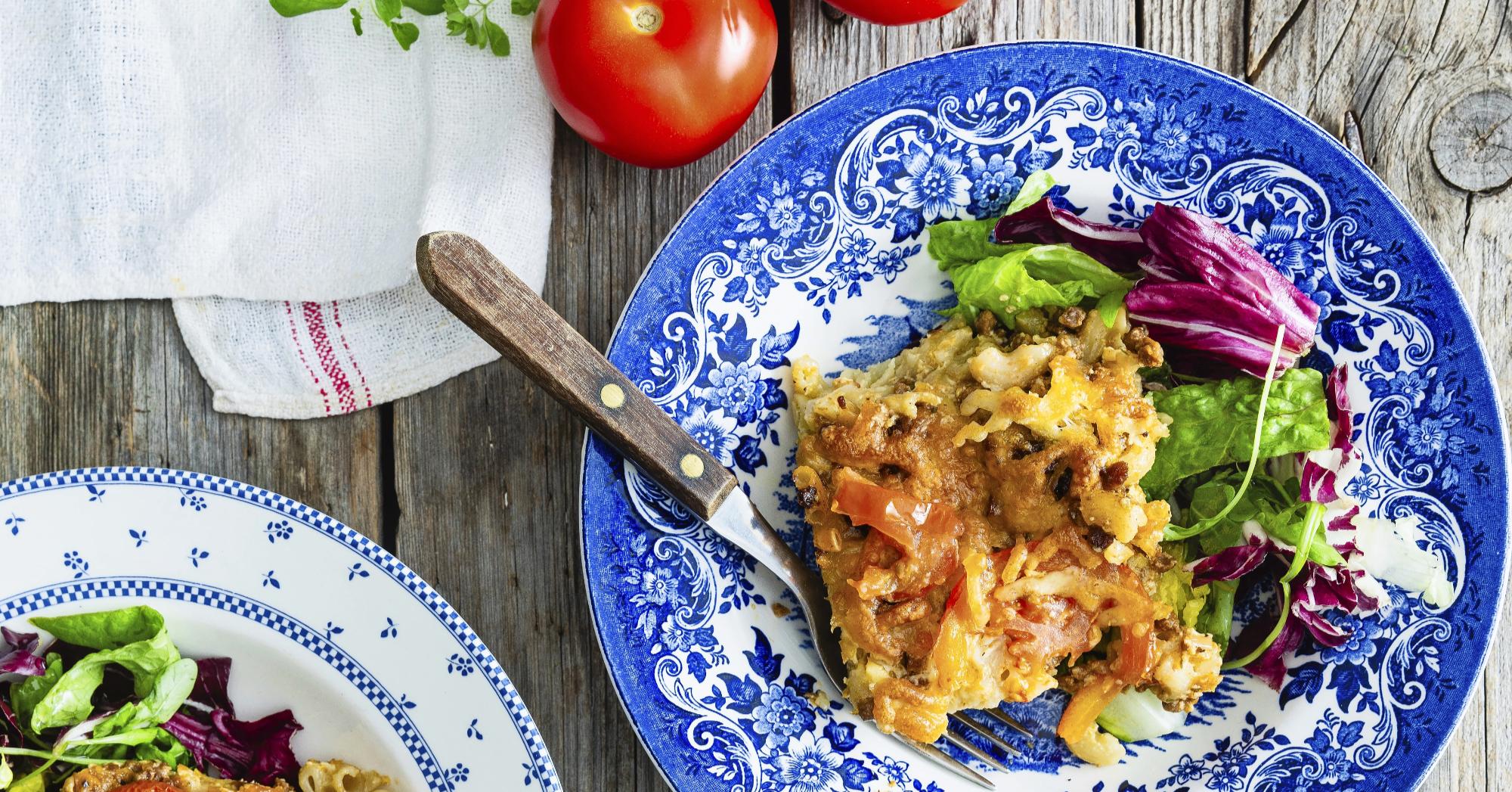 Välimeren makaronivuoka – katso resepti | Meillä kotona