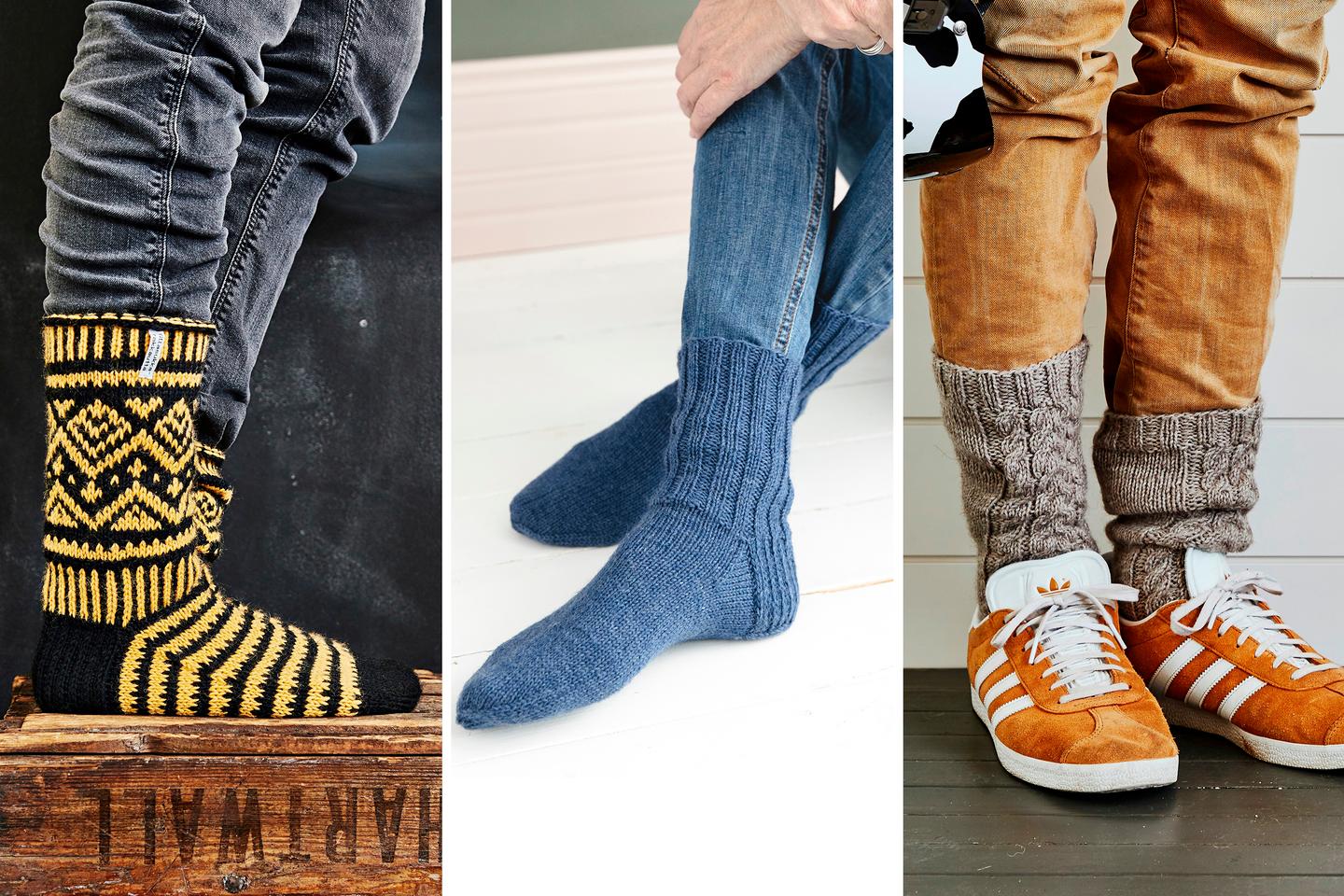 Kauniit villasukat miehelle – katso ohjeet! | Meillä kotona