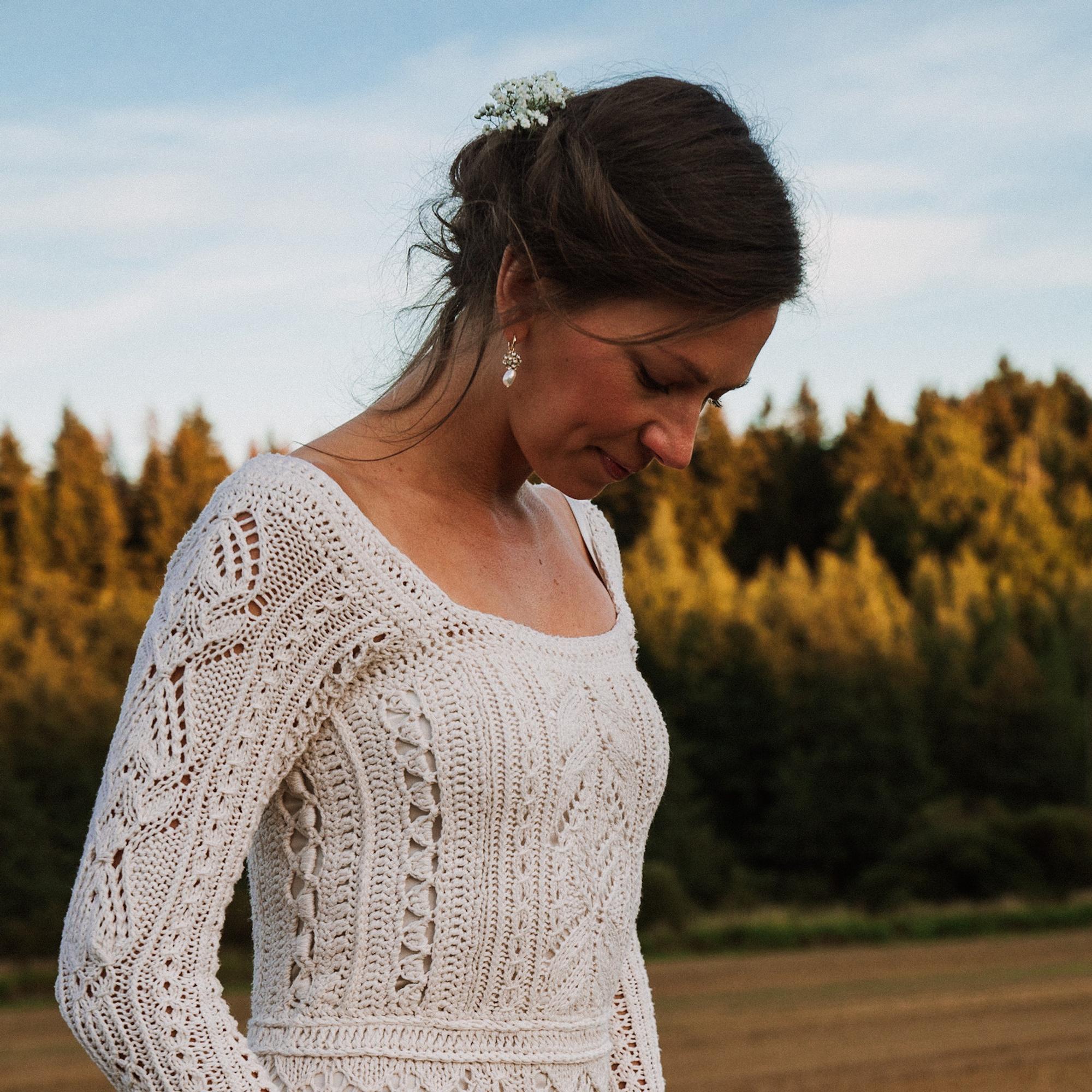 Kutovakika eli Veronika Lindberg neuloi hääpukunsa | Meillä kotona