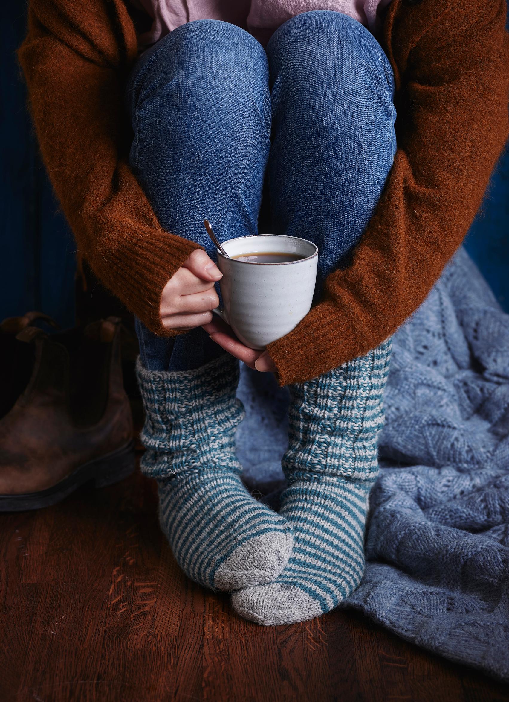 Raidalliset villasukat – katso ohje! | Kotona