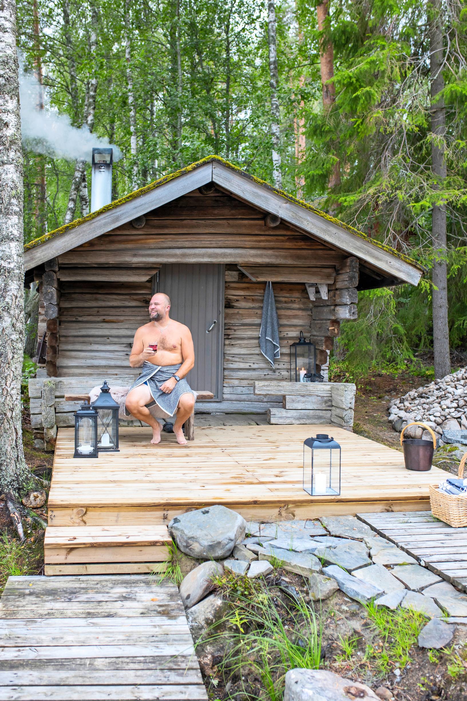 Hirsisauna Alavudella | Meidän Mökki