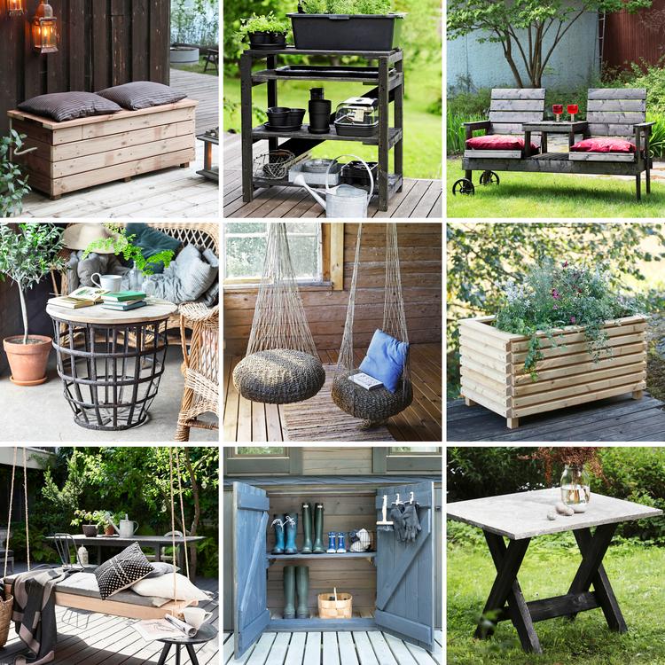 Terassin ja parvekkeen kalusteet – katso 15 ohjetta! | Meillä kotona