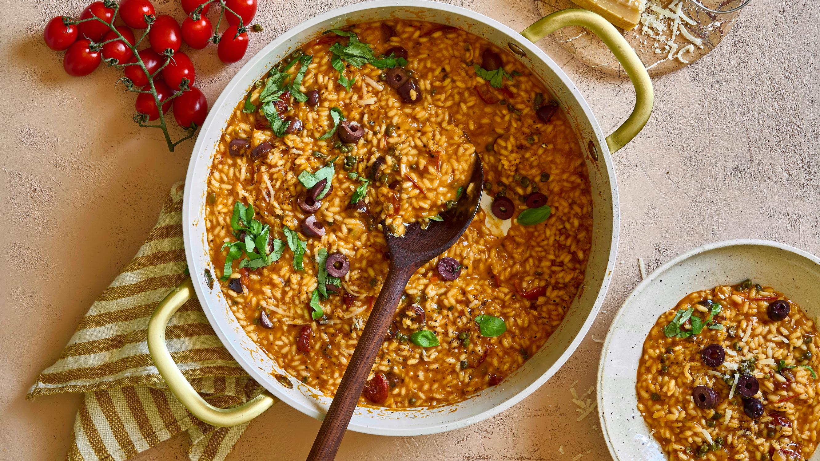 Puttanesca-risotto – katso ohje! | Kotona