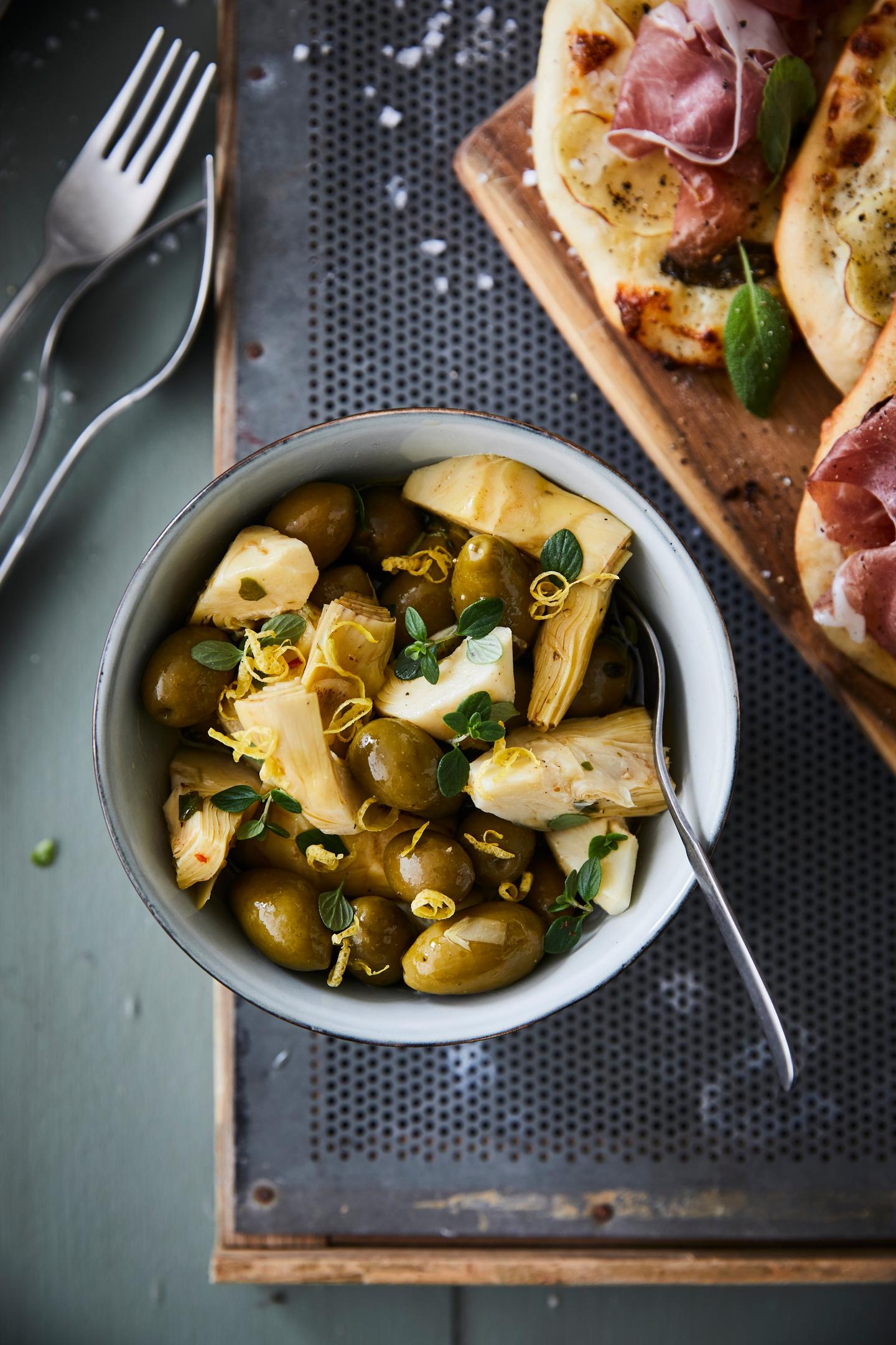 Marinoidut oliivit ja artisokat | Meillä kotona